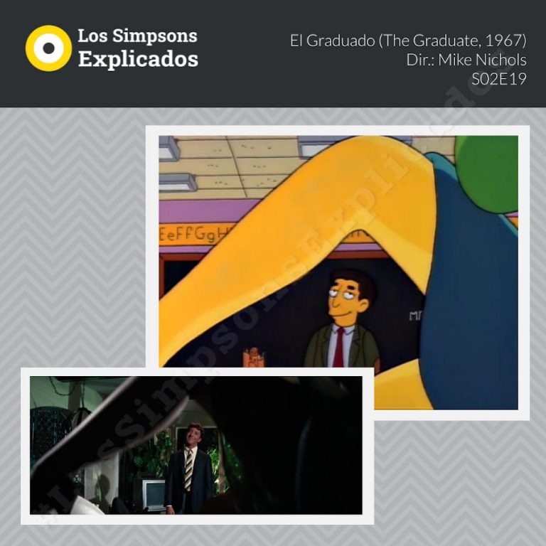 El Graduado: los homenajes de Los Simpsons al film con Dustin Hoffman